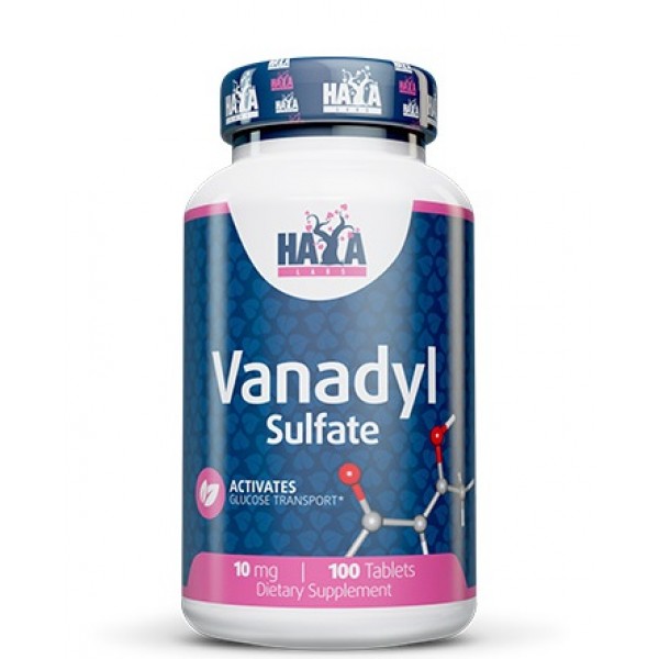 Ванадил сульфат 10 мг, Haya Labs, Vanadyl Sulfate 10 мг- 100 таб ...
